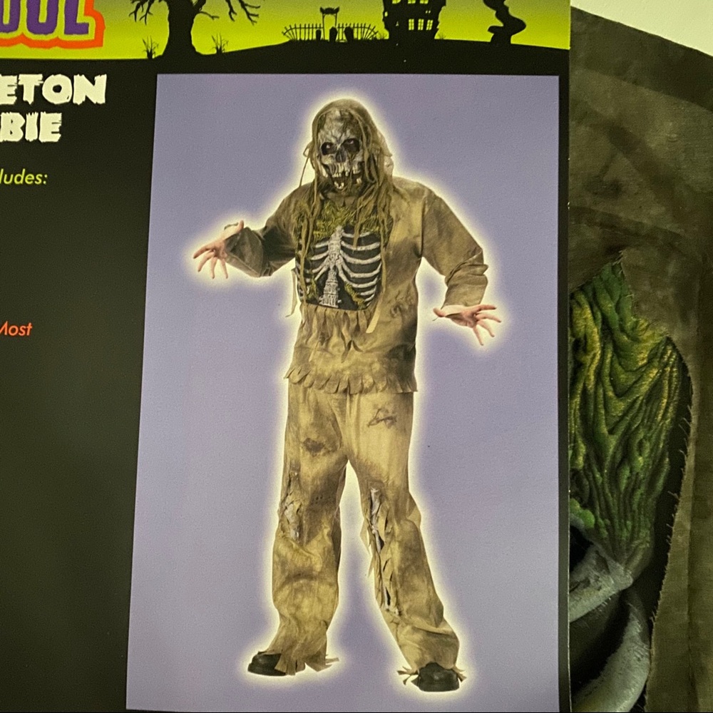 Men’s Skeleton Zombie Totally Ghoul Halloween Costume! - Gem